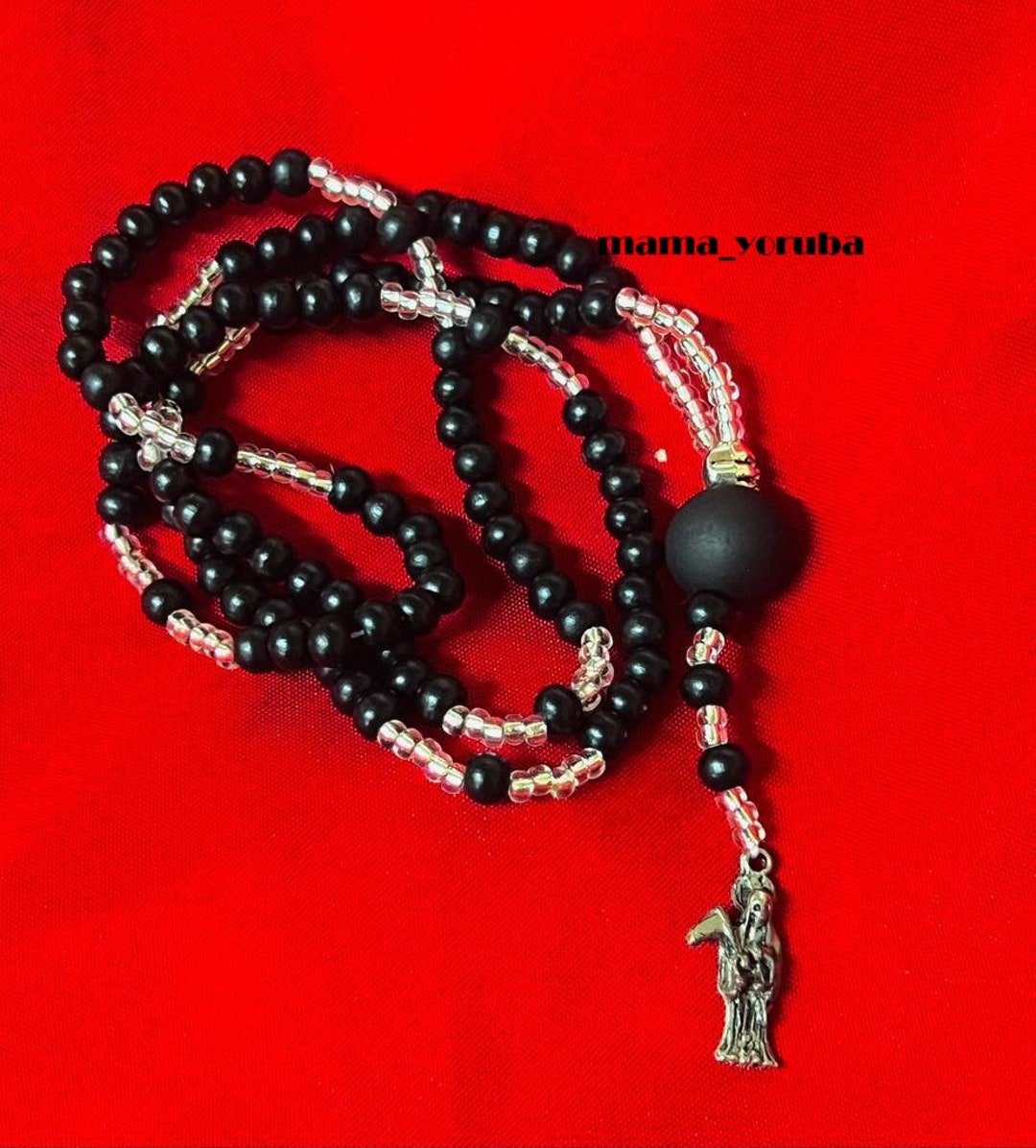 Eleke Necklace Holy Death Rosary Santeria Inlé INLE Necklace Handmade ...