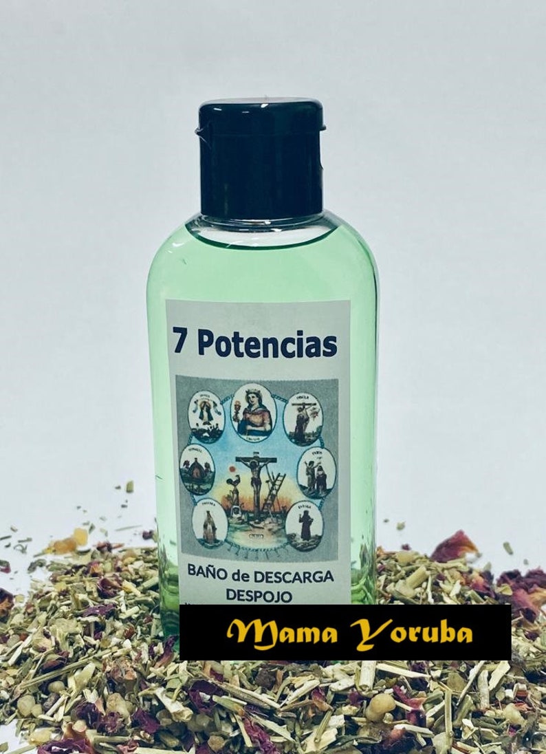 7 Potencias Baño De Descarga Despojo Santeria Rituales Ifa Wicca Spell ...