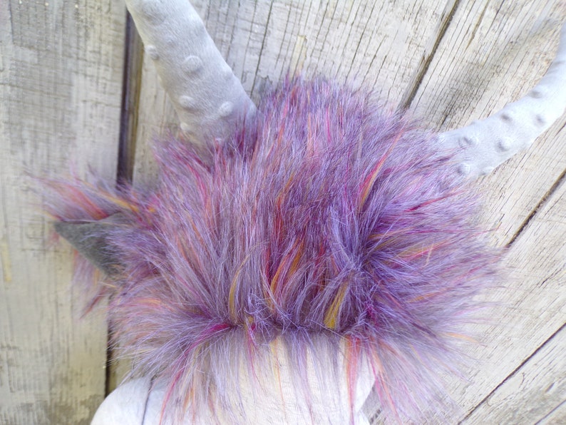 Furry Wild Thing Hat Horn Fur Hat Monster Creature Hat - Etsy