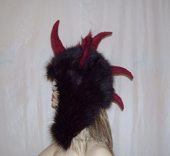 Monster Horn Hat OOAK Costume Hat Furry 4 Horned Horns Cryptid | Etsy