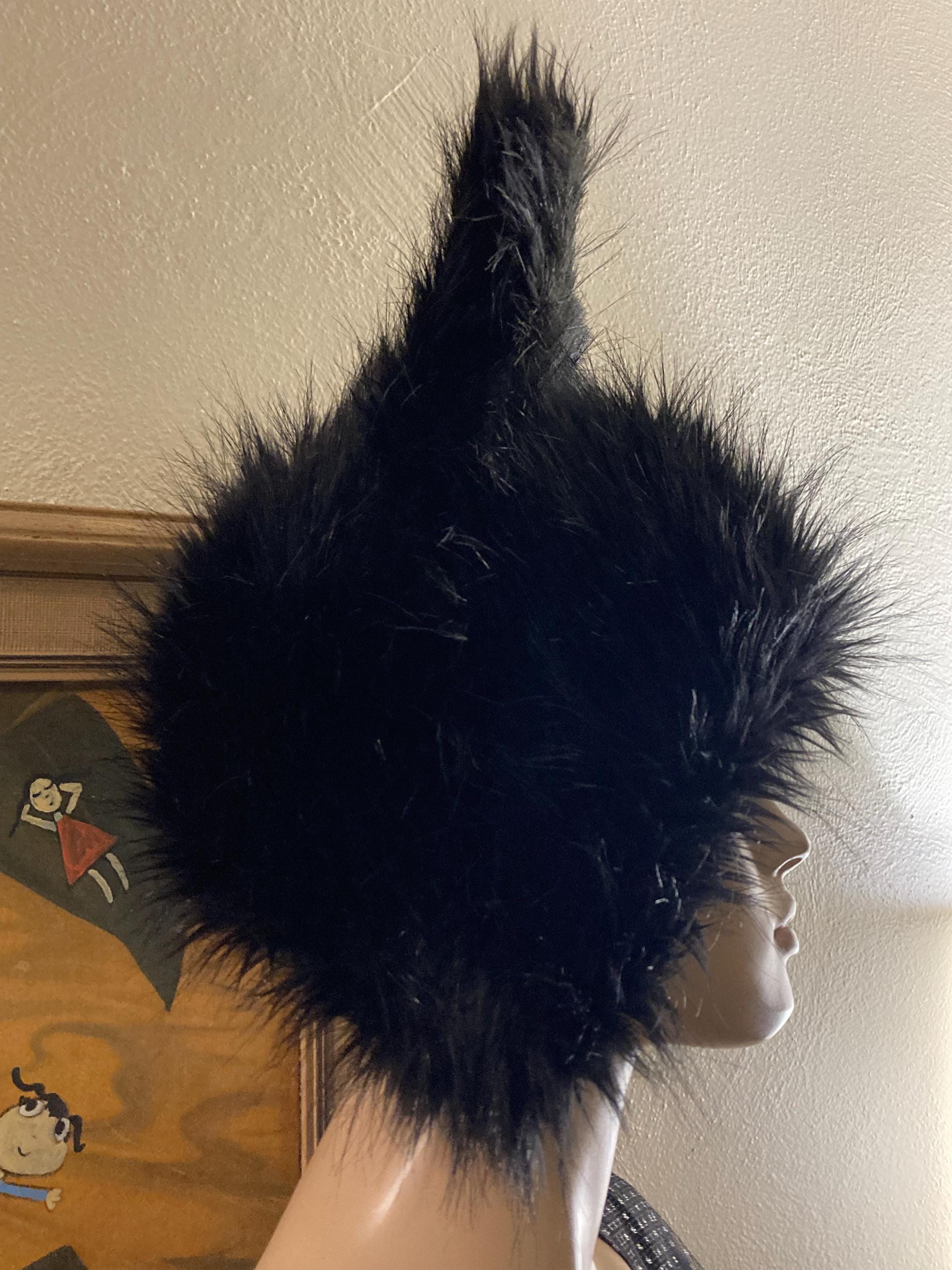 Faux Fur Horn Hat: Weird Monster Costume Head Piece - Etsy