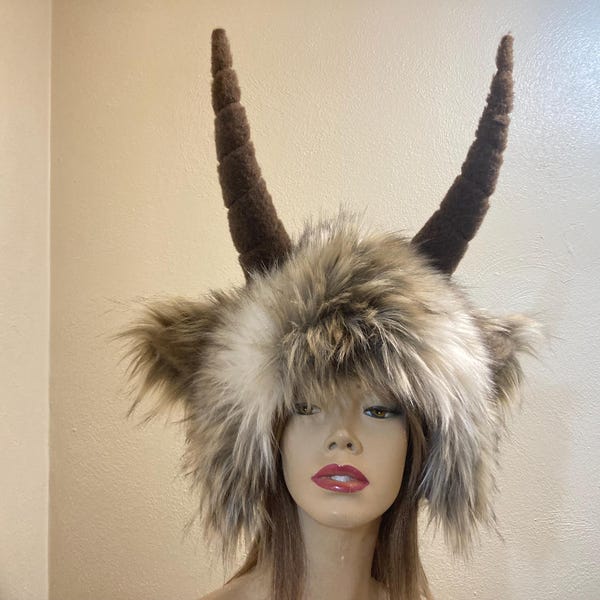 Hat With Horns - Etsy