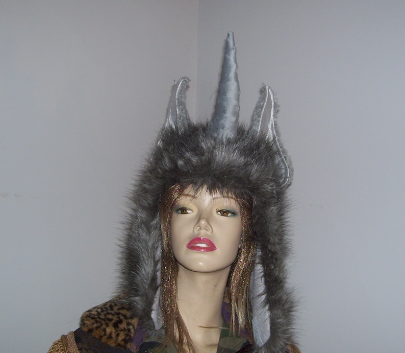Monster Horn Hat OOAK Costume Hat Furry 4 Horned Horns Cryptid - Etsy