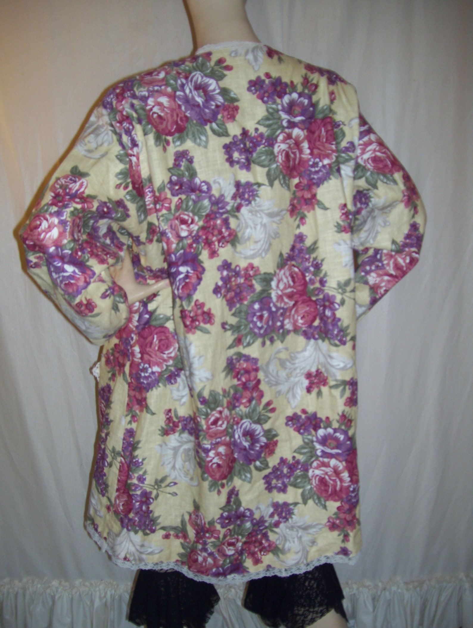 Floral Duster Lace Applique Sequins Pearls Aline Duster Chic - Etsy