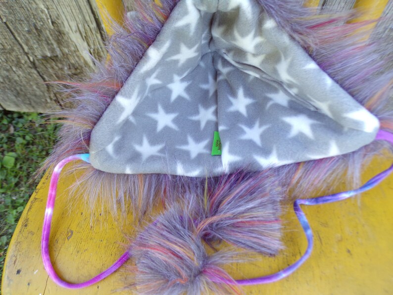 Furry Wild Thing Hat Horn Fur Hat Monster Creature Hat - Etsy