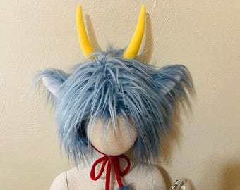 Ready to Ship Furry Wild Thing Hat Horn Fur Hat Monster Creature Hat ...