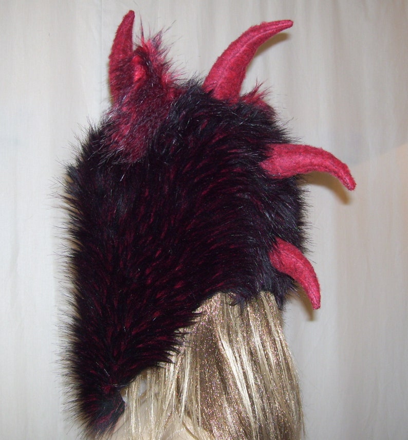 Monster Horn Hat OOAK Costume Hat Furry 4 Horned Horns Cryptid | Etsy