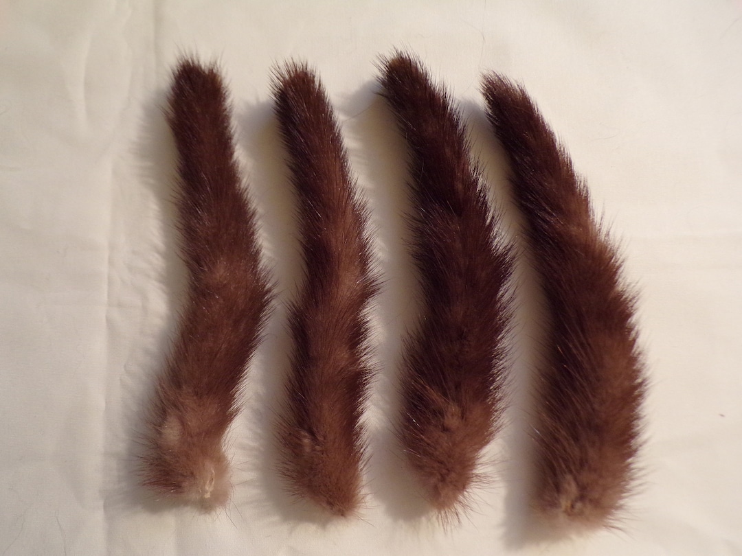Fur Mink Tails Renaissance Costume Vintage 4 Tails Doll Crafts Masks ...