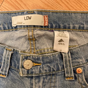 Size 12 OOAK Hippie Bell Bottom Jeans Low Rise Upcycled Stretch Levi's ...