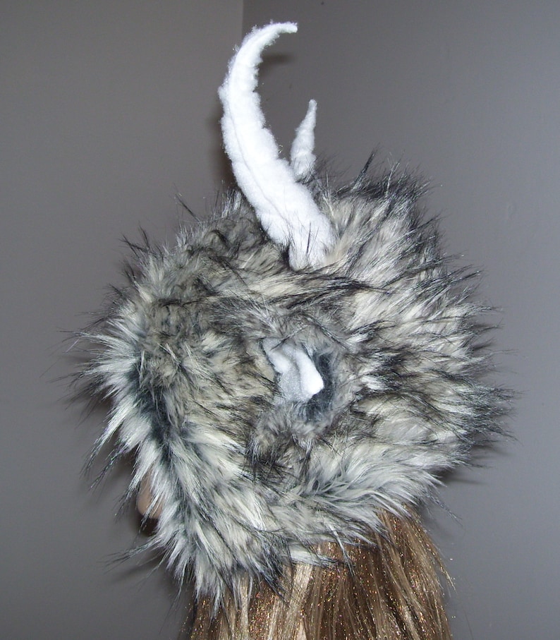 Monster Horn Fur Hat Halloween Costume Wild Thing Head Piece | Etsy