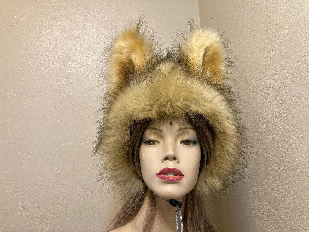 Faux Fur Lion Hat: Big Ears Costume Head Piece - Etsy