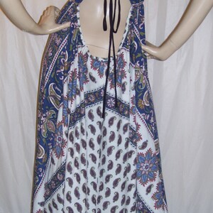 Hippie Sundress OOAK Bohemian Boho Strappy Dress Cotton Sexy Gypsy ...