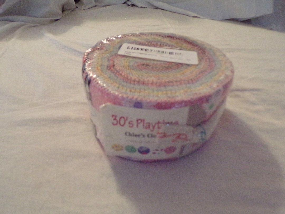 Moda Jelly Roll Fabric 30s Repro Calico Cotton Chloes Closet Playtime ...