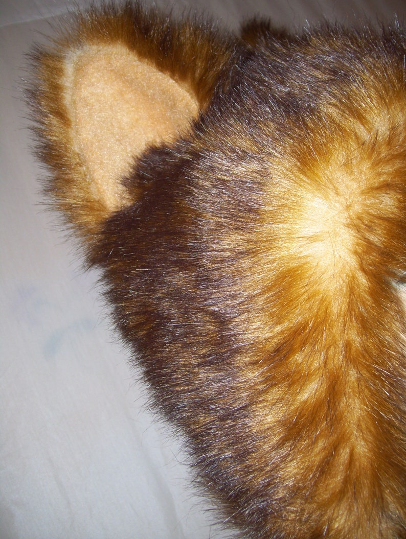 Fenec Fox Ginger Hat Red Fox Fur Hat Huge Ears Furry Head | Etsy