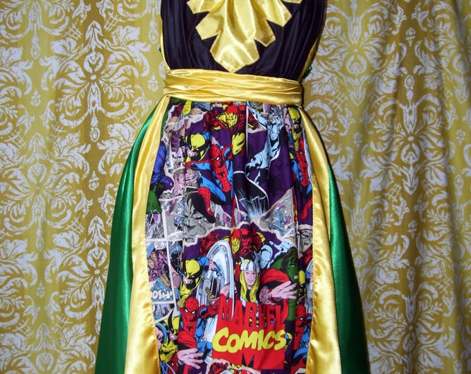 Phoenix Geek Dress OOAK Convertible Marvel Hero Avengers Formal Prom ...