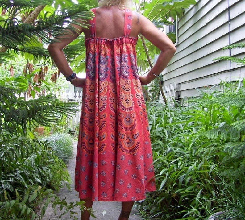 Batik Sundress: Custom India Cotton Hippie Dress - Etsy