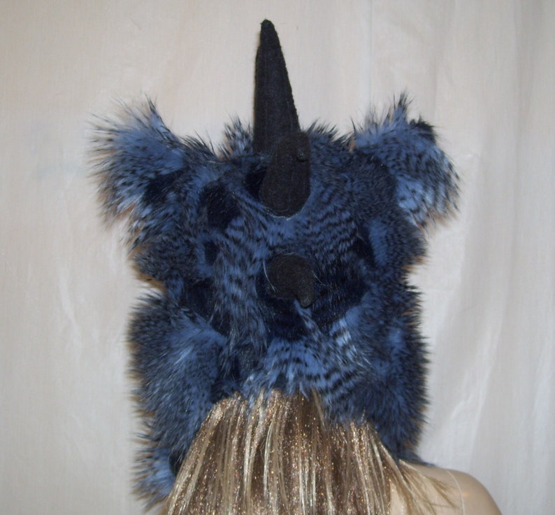 Monster Horn Hat OOAK Costume Hat Furry 4 Horned Horns Cryptid | Etsy