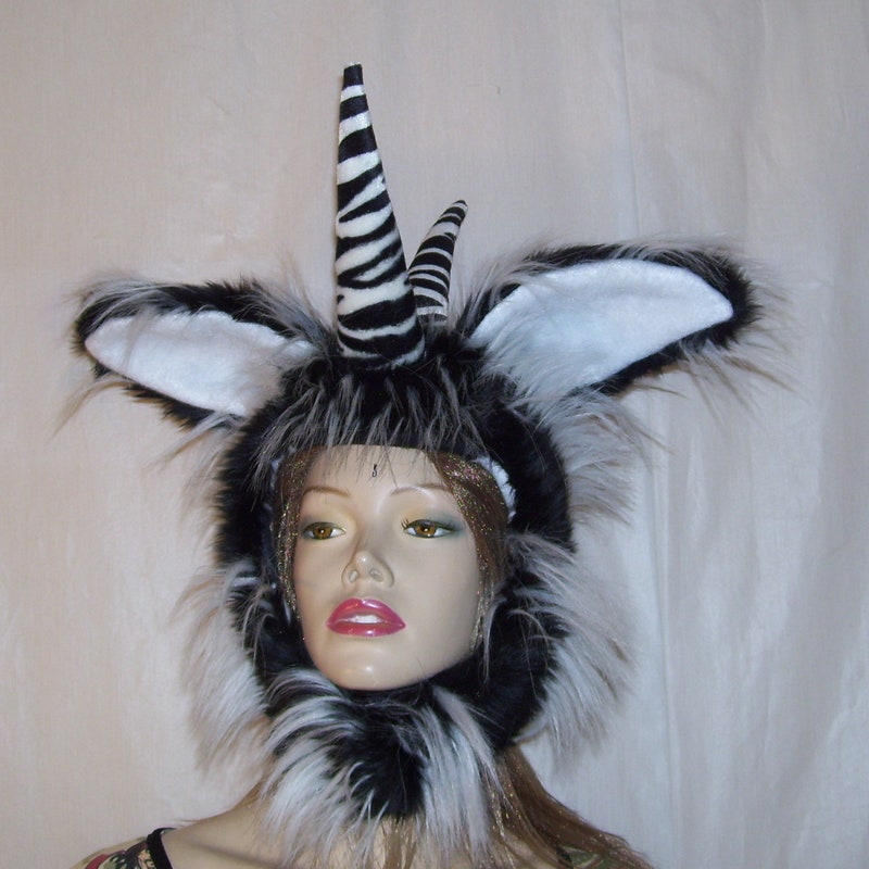 Zebra Hat - Etsy