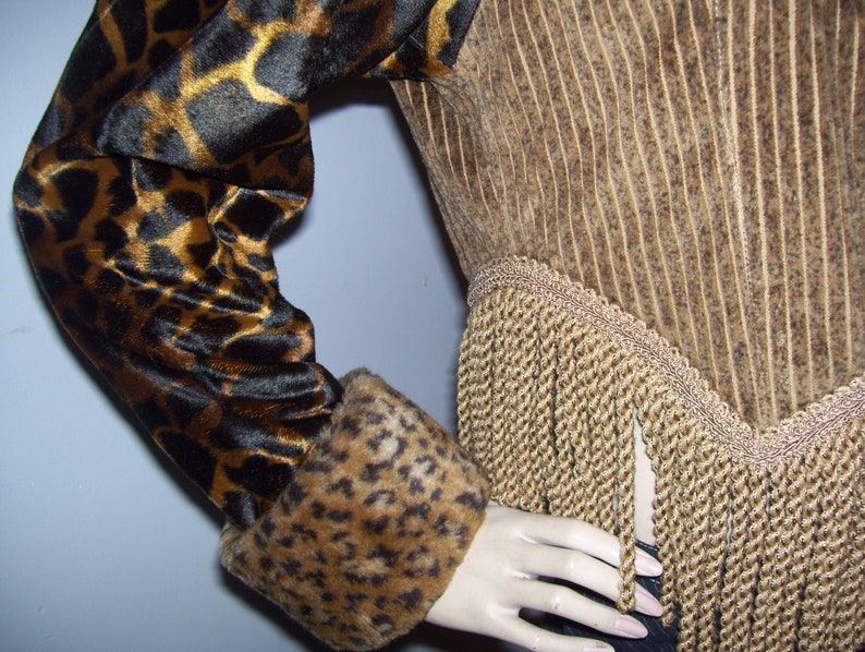 RARE J Wilde Brocade Jacket Fur Bohemian Boho Hippie Fringe | Etsy