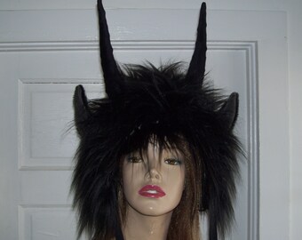 Horn Monster Fur Hat - Etsy
