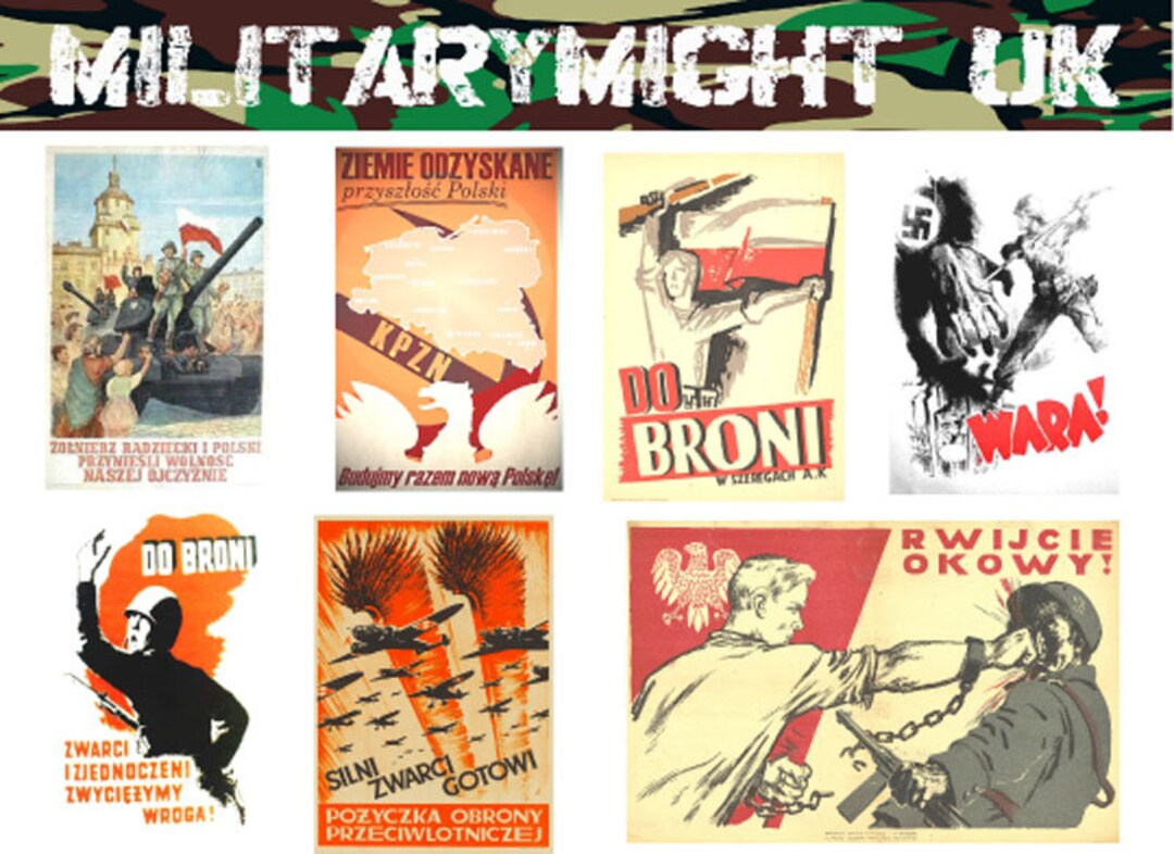 1 16 1 18 Scale WW2 Polish Period Posters Diorama Modelling Decals - Etsy