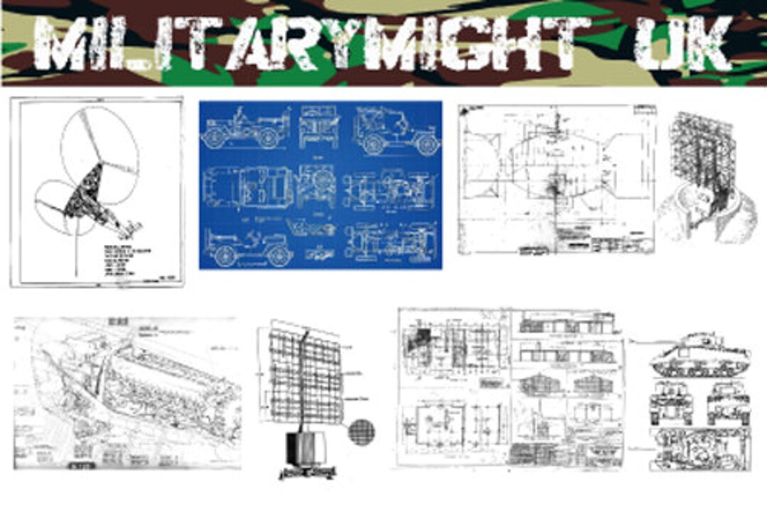 1/32 1/35 Scale German WW2 Blueprints and Plans Diorama Decals ...