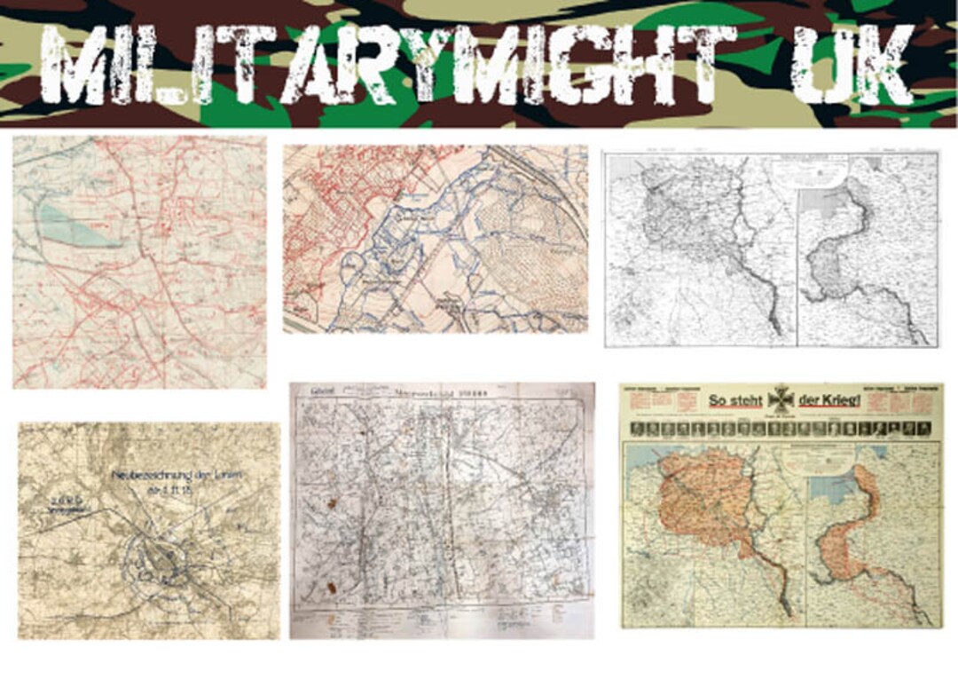 1 16 1 18 Scale WW1 Printed Maps German - Etsy