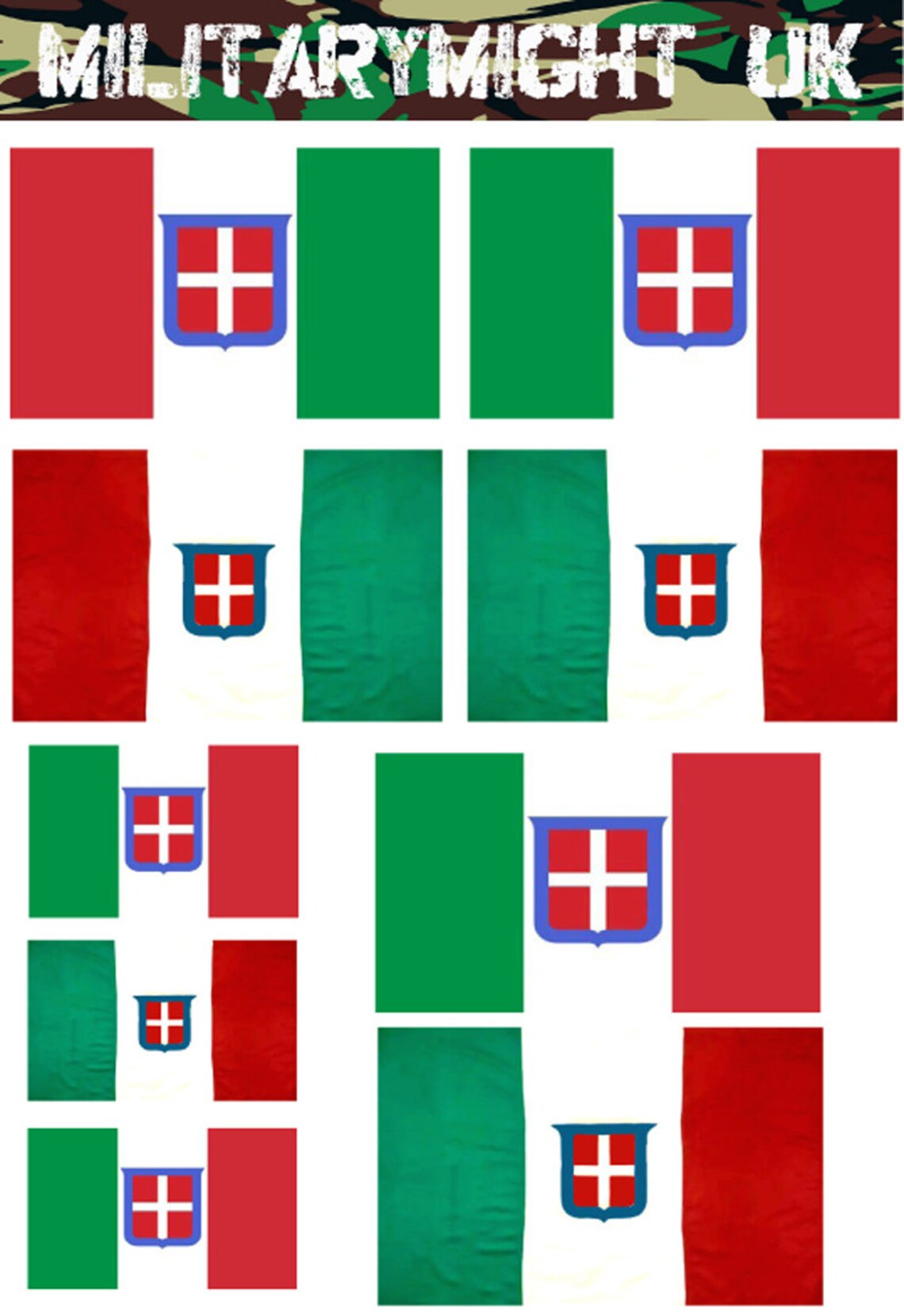 1 32 1 35 Scale Italy WW2 Flags Aerial Recognition - Etsy