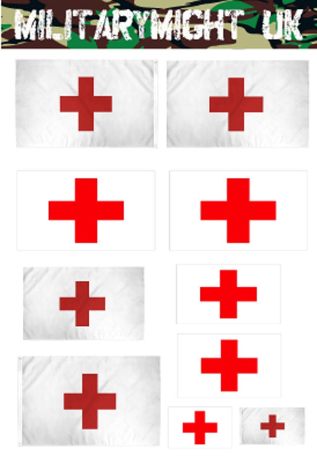 1 32 1 35 Scale Red Cross Flags Aerial Recognition - Etsy