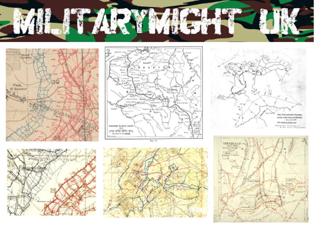 1 16 1 18 Scale WW1 Printed Maps British - Etsy