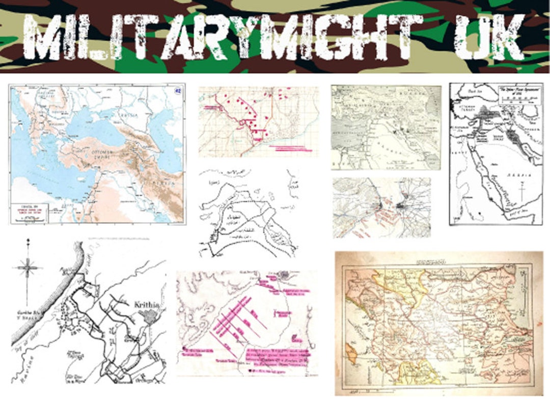 1 16 1 18 Scale WW1 Printed Maps Turkish Ottoman - Etsy