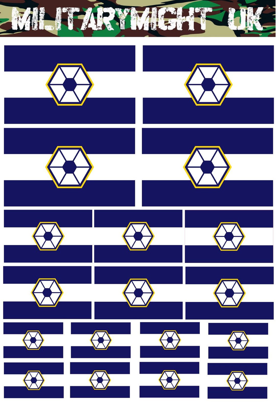 1 16 1 18 3.75" Figures Scale Star Wars Separatist Flags Diorama Decals ...