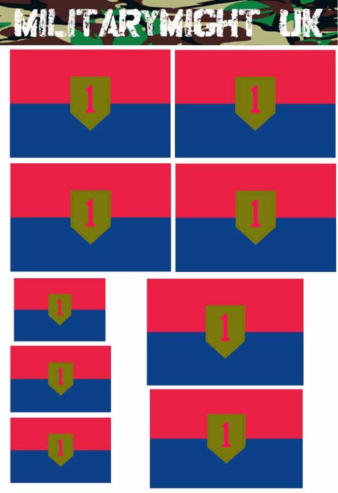 1 16 1 18 Scale US First Infantry Division Flags - Etsy