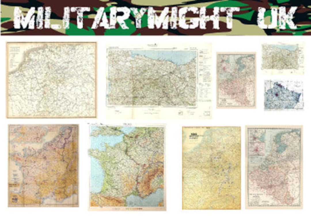 1 32 1 35 Scale WW2 Printed Maps German Blitzkrieg - Etsy