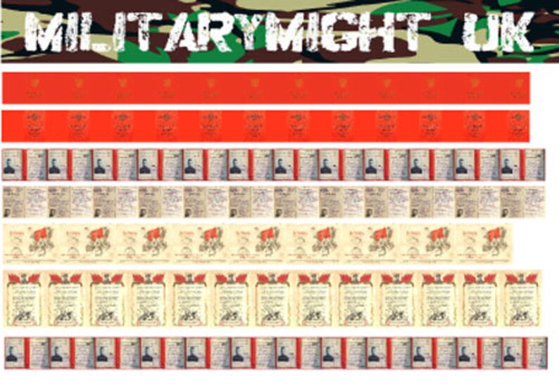 1 32 / 1 35 Scale WW2 Soviet ID Documents Ration Books Top Secret Files ...