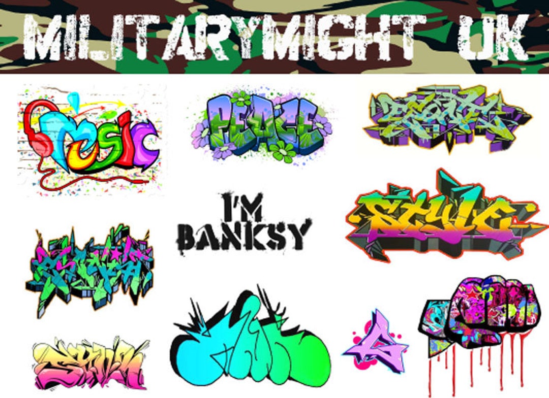 1 16 1 18 Scale Graffiti Period Posters Diorama Modelling Decals - Etsy