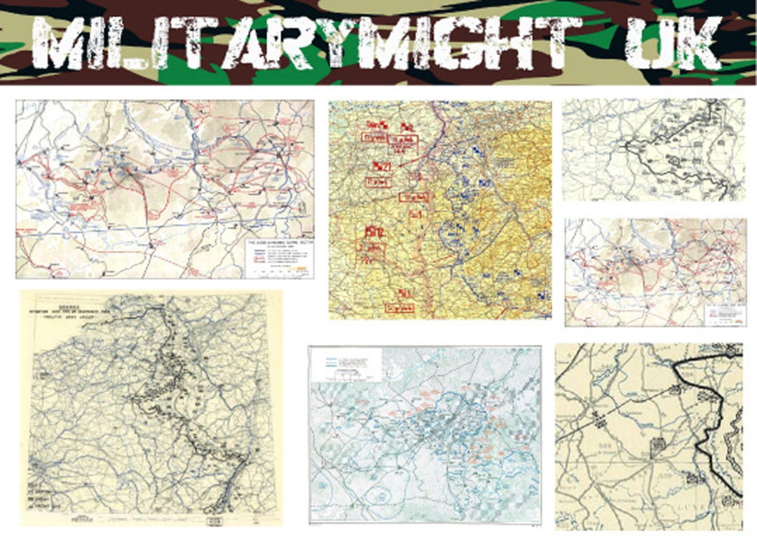 1 16 1 18 Scale WW2 Printed Maps Battle of the Bulge - Etsy