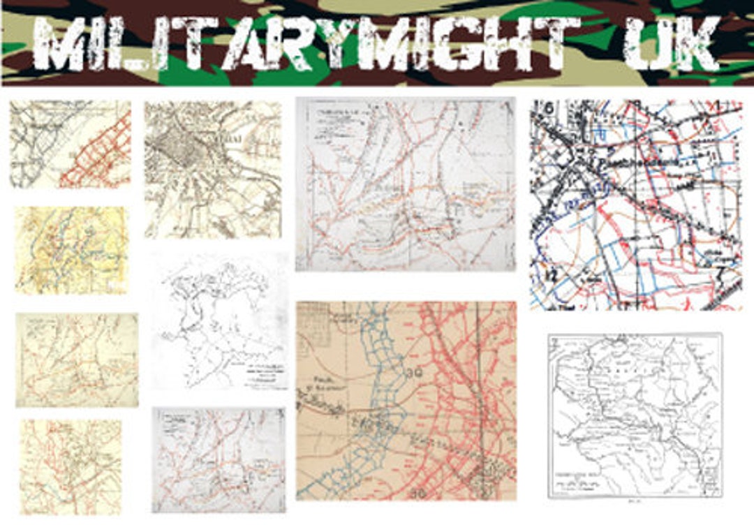 1 32 1 35 Scale WW1 Printed Maps British - Etsy