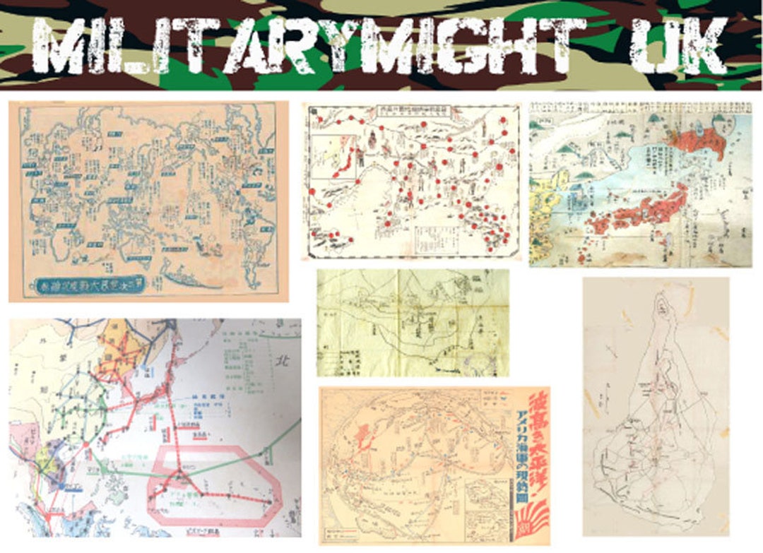 1 16 1 18 Scale WW2 Printed Maps Japanese - Etsy