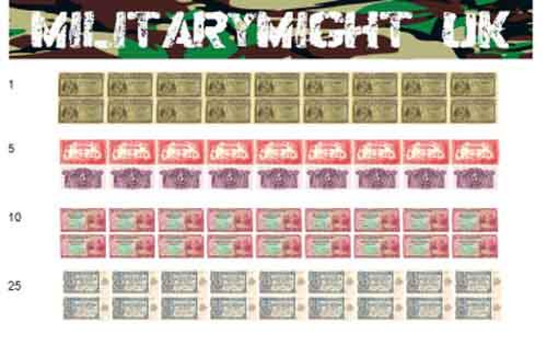 1 16 1 18 Scale Bank Notes Diorama Modelling Dolls House Spanish Civil ...