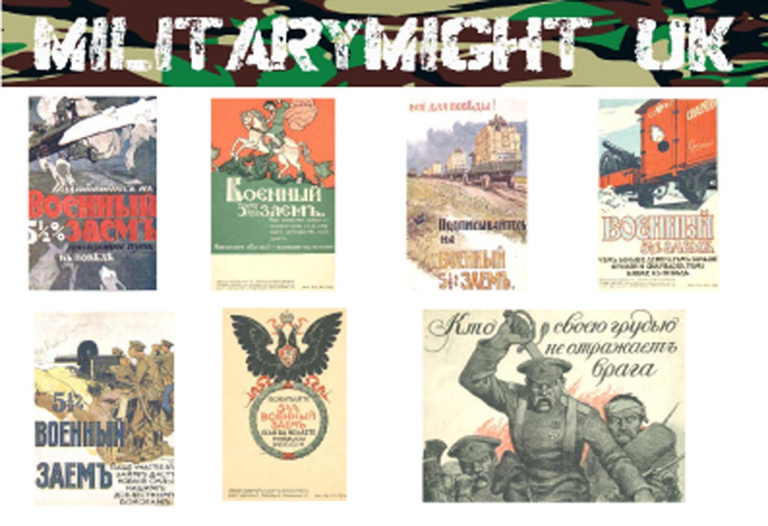 1/32 1/35 Scale WW1 Soviet Period Posters Diorama Decals Modelling - Etsy