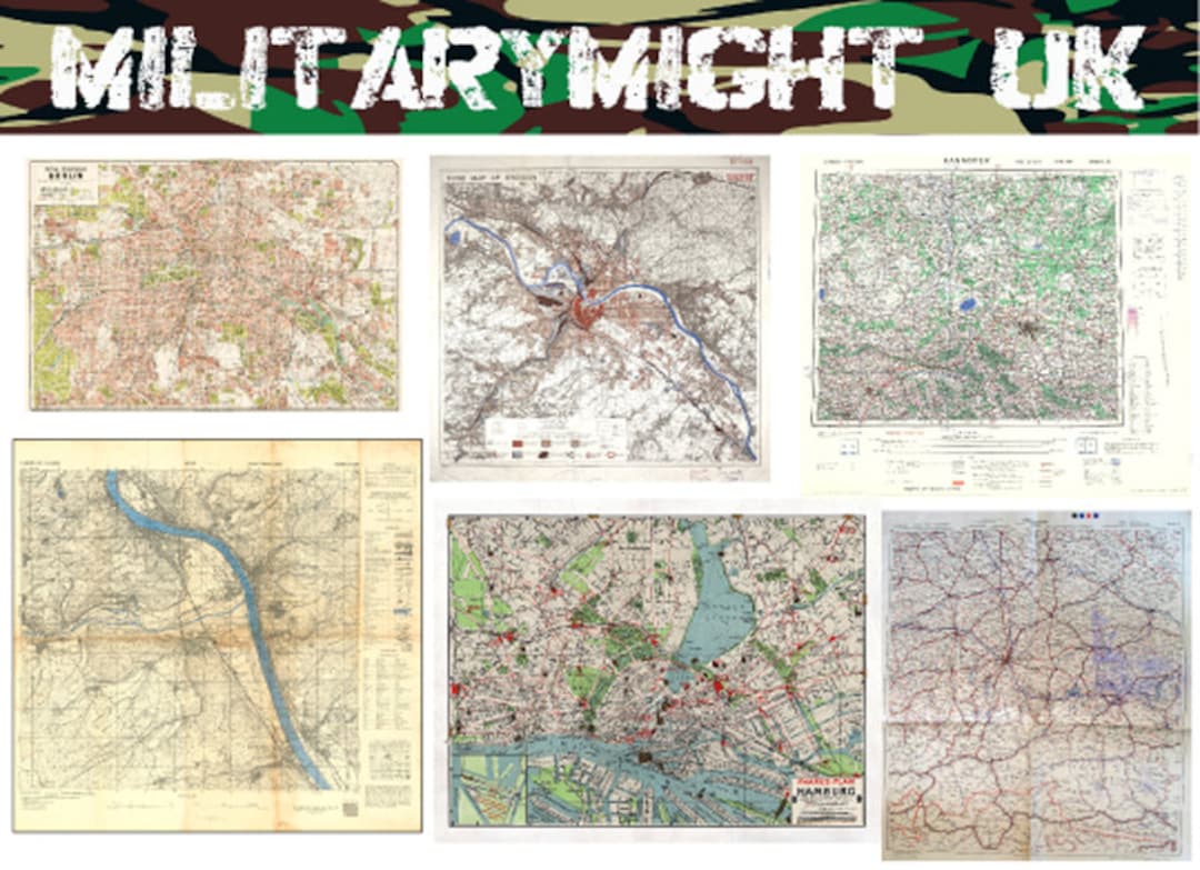 1 16 1 18 Scale WW2 Printed Maps German Cities - Etsy