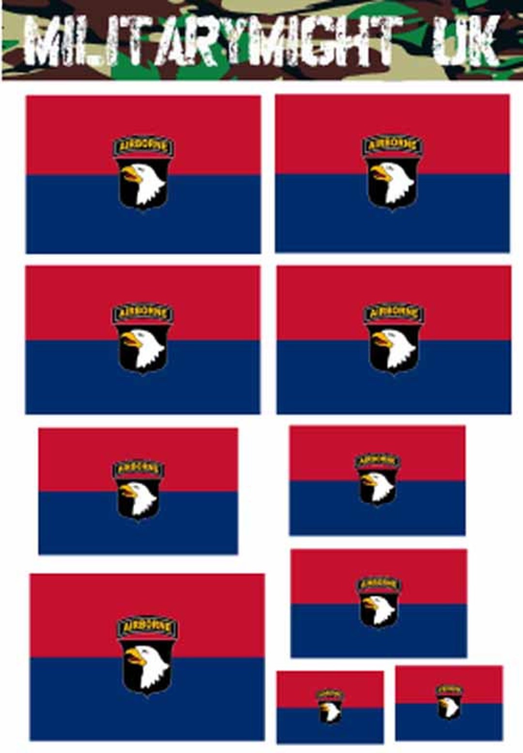 1 32 1 35 Scale US 101st Airborne Division Flags - Etsy