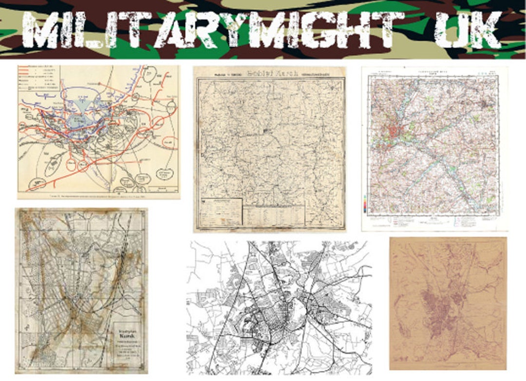 1 16 1 18 Scale WW2 Printed Maps German Kursk - Etsy