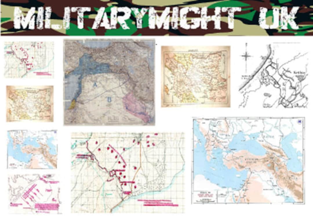 1 32 1 35 Scale WW1 Printed Maps Turkish Ottoman - Etsy