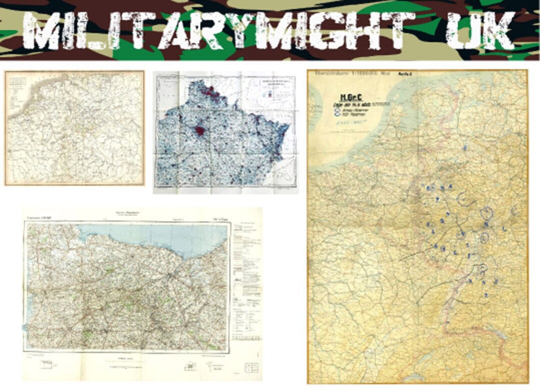 1 16 1 18 Scale WW2 Printed Maps German Blitzkrieg - Etsy