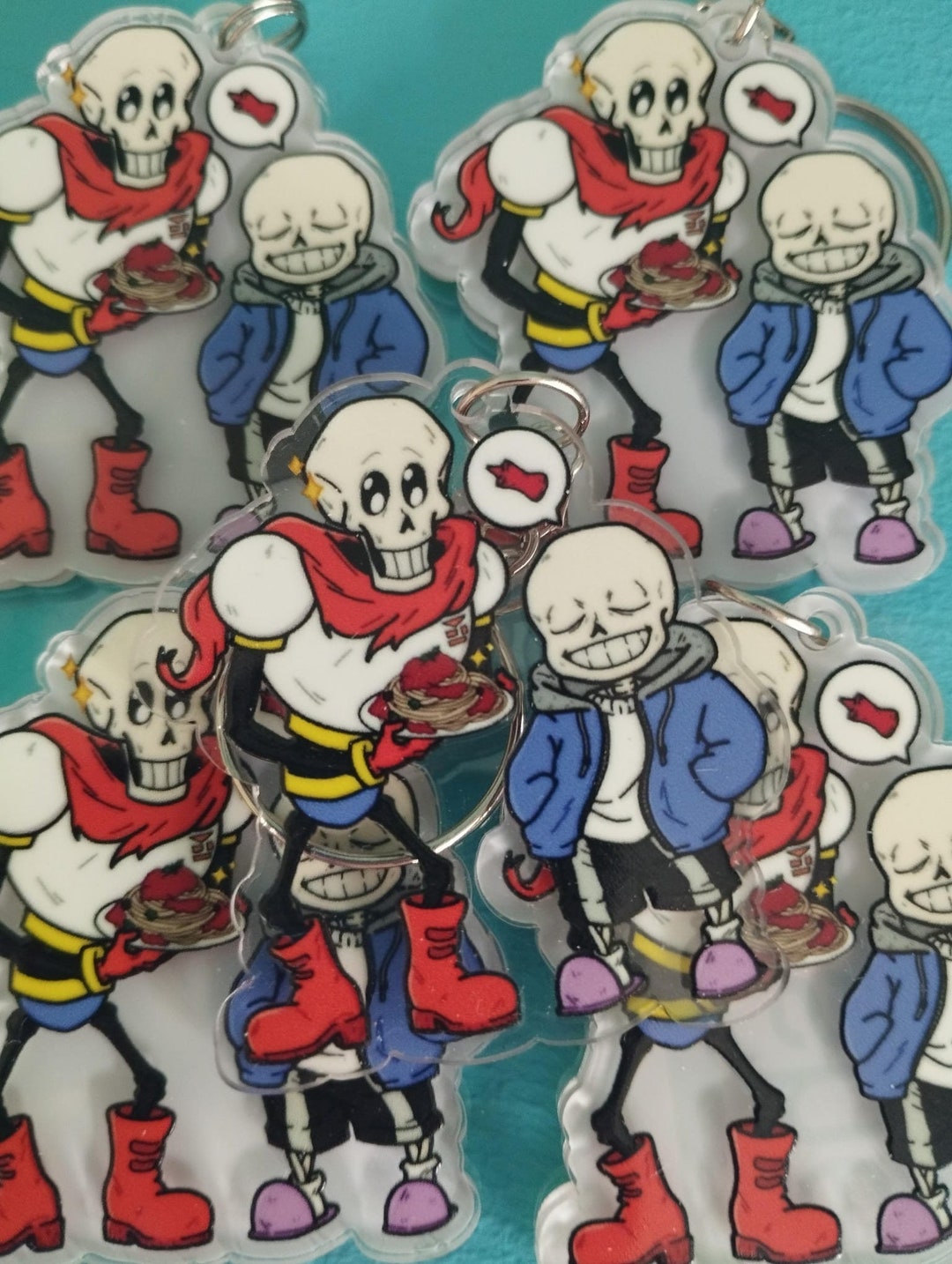 Undertale Papyrus & Sans Charm - Etsy