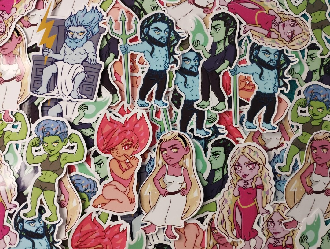 Greek Gods DLH Stickers - Etsy