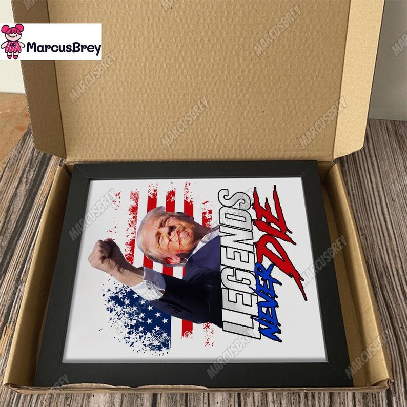 Donald Trump Picture Frame, Legends Never Die Trump Photo Frame, Trump ...