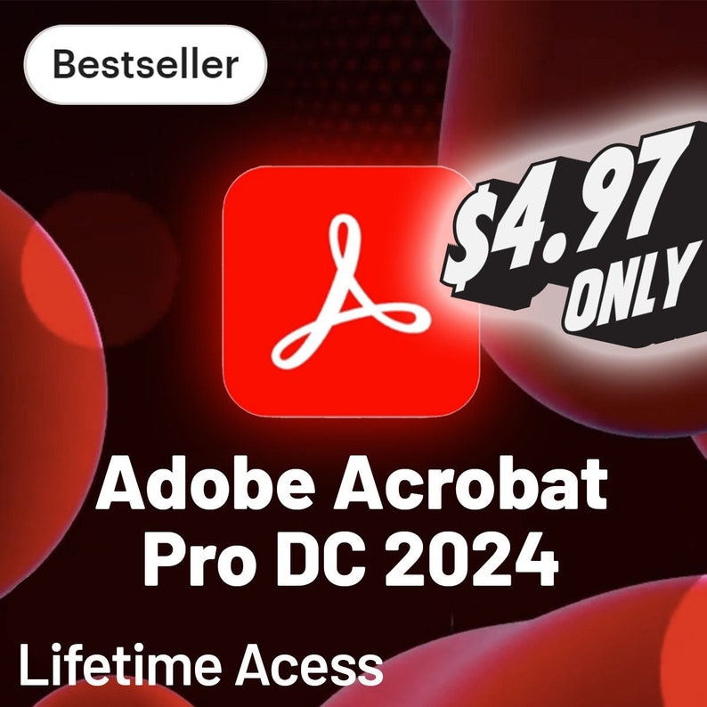 Adobe Acrobat Pro DC 2024 Life Time Access Best PDF Editor With Video ...
